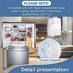 MONST DA97-12935A Door Bin, RF220NCTASR Door Shelf Compatible with samsung（Both Left and Right RF220NCTASG, RF220NCTAWW, RF220NCTASP, RF221NCTASP, RF221NCTASR etc Refrigerator, Replaces AP5651846