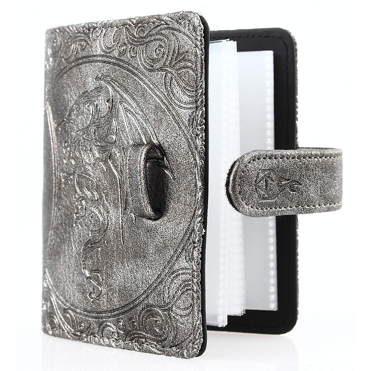 Forged Dice Co Spellbook of Incantations (Dragon Edition) Spellbook Card Holder & Deck of Dry Erase Cards with Velvet Storage Bag - Storage for D&D Spell Book Monster Magic Item Cards