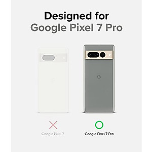 Ringke Fusion [Anti-Fingerprint Technology] Compatible with Google Pixel 7 Pro Case 5G, Protective Sturdy Back Shockproof TPU Bumper Translucent Smudge Proof Cover for Women, Men - Matte Clear