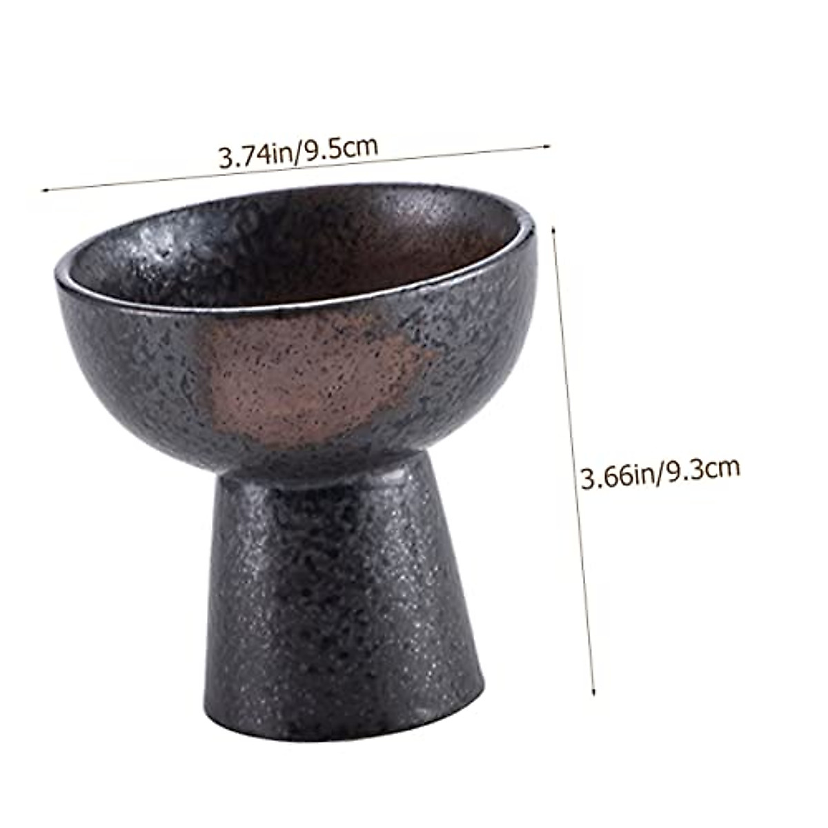 OKUMEYR Parfait Bowl Ceramic Ice Cream Bowl s Sundae Cups Stemmed Cocktail Glasses Decorative Wine Glasses Mini Wine Glasses Mini Dessert Cup Ceramic Bowl Trifle Dish Cake Bowl Tall Feet