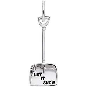 Rembrandt Charms Snow Shovel Charm, Sterling Silver