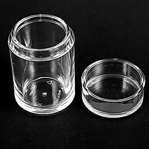 GLEAVI Cotton Pad Dispenser 3Pcs Holder Dispenser Cotton Swab Storage Box Cotton Cotton Round Pads Holder Apothecary Jar Makeup Remover Pad Containers for Bathroom Toothpick Dispenser