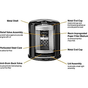 Mr Mower Parts Oil Filter Pack of 6 Oil Filter PRO Series 696854 Compatible with Briggs Stratton 492932 492932S 492056 5049 5076 695396 696854
