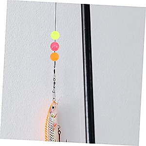 TOKIDNY 4000 pcs Colorful Float Bait Glow Lake for Night Tools Sea Fishing Assorted Line Saltwater Beads Gear Eggs Freshwater Mmplastic Color Luminous Round Mix Accessories River