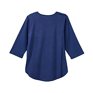 Women’s Open-Back Adaptive High-Low Top - Ink Blue 3XL