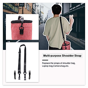 ZenRich Shoulder Strap for Tablet Cases,Universal Adjustable & Removable Carrying Strap Replacement Shoulder Belt,Black