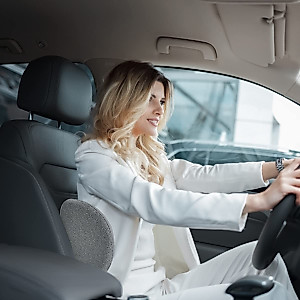 Lumbar Support Pillow, Lumbar Pillow for Low Back Pain Relief, Ergonomic Memory Foam Lumbar Pillow, Breathable & Detachable & Washable, Comfy Back Pillow for Office Chairs, Car Seats (Dk Grey, Cotton)