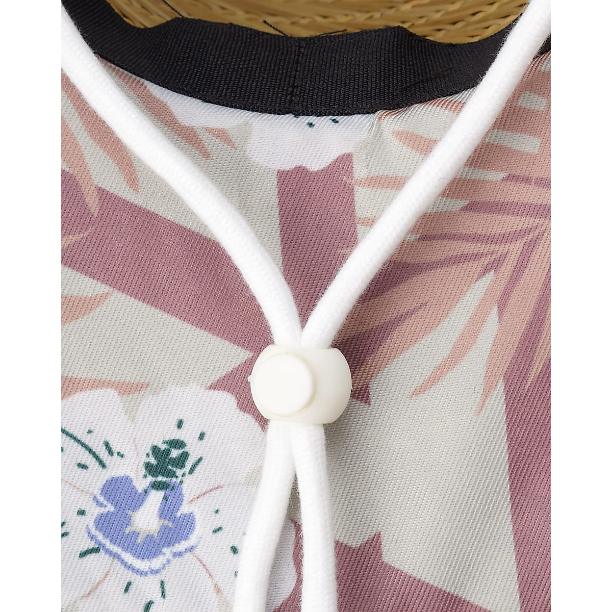 Hurley Women's Sun Hat - Medium Brim Real Straw Hats for Women with Chin Strap, Melon Tint