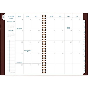 AT-A-GLANCE 2023 Weekly & Monthly Planner, 5-1/2" x 8-1/2", Small, Monthly Tabs, Signature, Maroon (YP200L50)