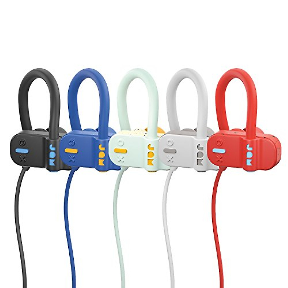 JAM Live Fast Workout Earphones 30 ft. Bluetooth Range, IP67 Sweat Resistant Earbuds 3 Sizes Included, 12 Hour Battery Life, Hands-Free Calling Cream Soda HX-EP404CS