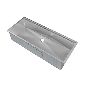 Swiss Madison Rivage 45 x 19 Single Basin Undermount Kitchen Workstation Sink, stainless steel (SM-KU756)