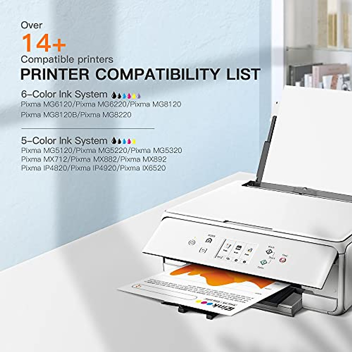 E-Z Ink (TM Compatible Ink Cartridge Replacement for Canon PGI-225 PGI225 Compatible with PIXMA MX882 MX892 MG5320 MG6220 MG5220 MG6120 MG8220 MX712 IP4820 IP4920 IX6520 Printer (Large Black, 4 Pack)