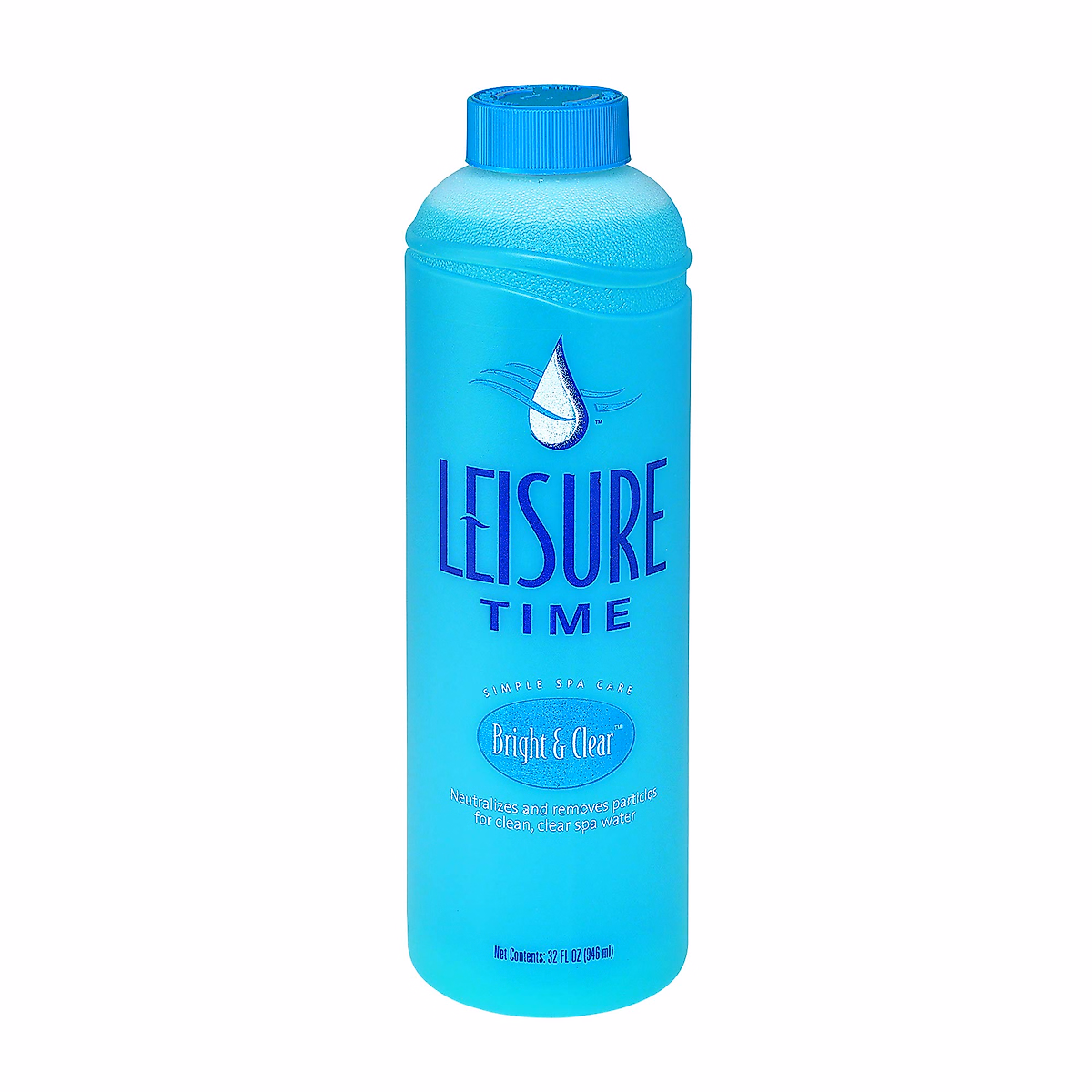 LEISURE TIME Spa Care Bundle - Bright and Clear Cleanser (32 fl Oz) + Enzyme Simple Care (32 fl Oz)