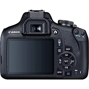 Camera EOS 2000D DSLR W/ 18-55mm Zoom Lens Bundle with 32GB Memory, 3PC Filter Kit, Case, Flex Tripod, Photo Kit (27 Pieces)