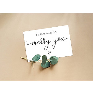 I Cant Wait To Marry You - Bride To Groom Wedding Day Card - Letters To My Husband From Wife - Love Gift For Him - Fiancé Gifts - Vows