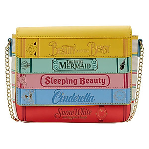 Loungefly Disney Princess Books Classic Crossbody Bag Disney Princess One Size