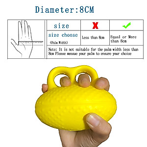 Fanwer Finger Exerciser Hand Squeeze Ball, Hand Grip Strength Trainer Build Hand, Finger and Wrist Strength, Finger Extension Exerciser for Rehab, Arthritis, Carpal Tunnel