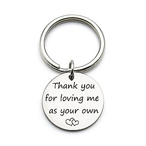 XGAKWD Step Mom Mother Gift, Thank You for Loving Me as Your Own, Mom in Law Gifts Idea for Mothers Day from Husband Daughter Son Kids