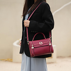 MKF Collection Crossbody Bag for Women, Handbag Purse Top-Handle Shoulder Bag By Mia K