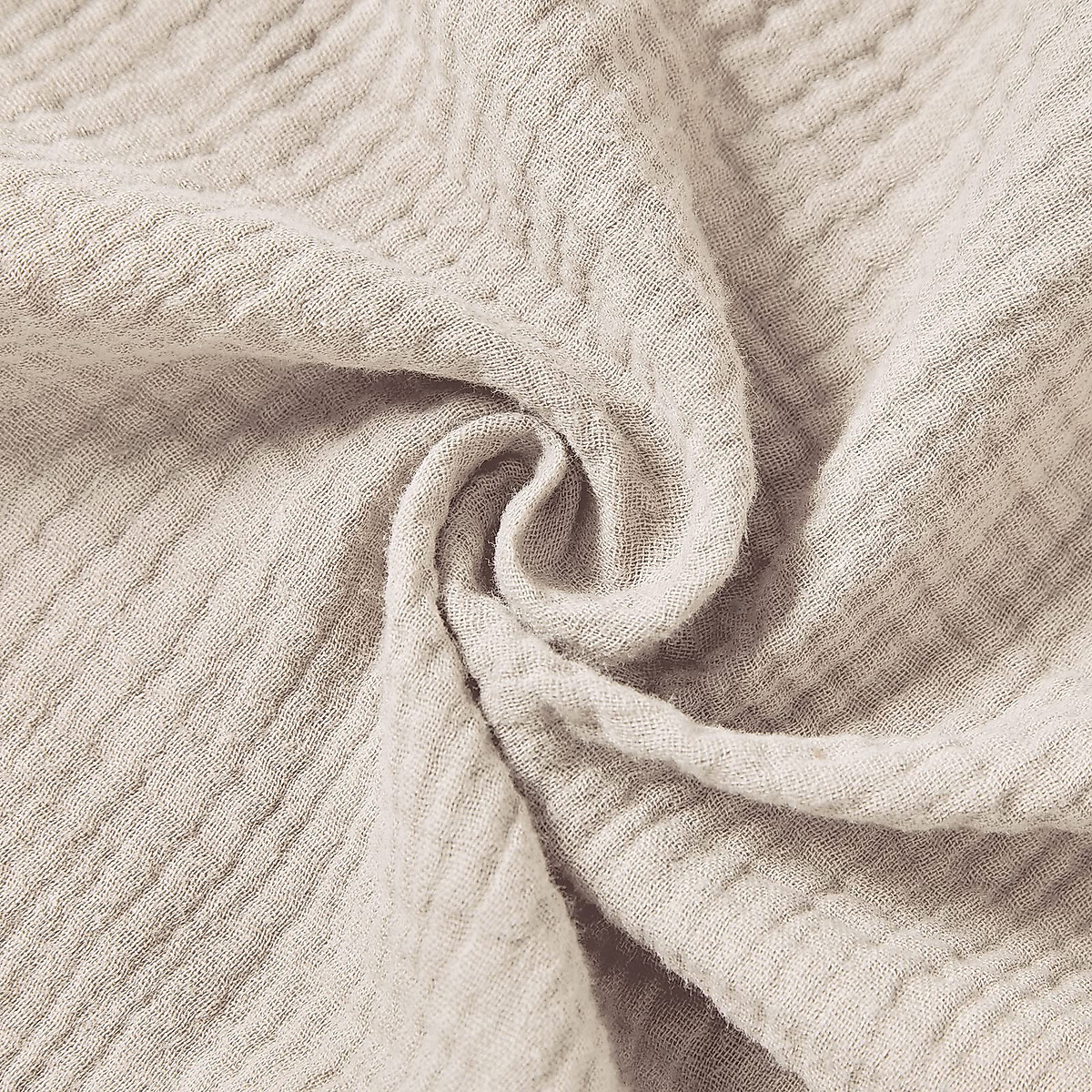 Solid Muslin Changing Table Pad Cover Cradle Sheet, Fits 32"/34''x16" Contoured Diaper Changing Pad, Ultra Soft Cozy Muslin Cotton Changing Table Covers, Breathable Wipeable Removable (Sand)