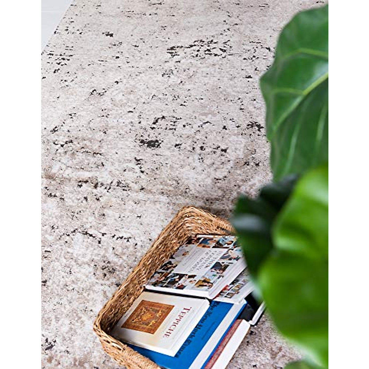 Unique Loom Portland Collection Bohemian Vintage Inspired Medallion Tone Design Area Rug, 7' 10" x 10' 0", Beige/Ivory