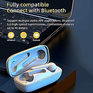 TBIIEXFL 5.0 Earphone 9D Stereo Headphone Earbuds Noise Cancelling Sports Headset with Microphone (Color : D)