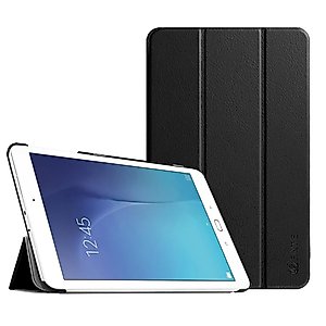 Fintie Slim Case for Samsung Galaxy Tab E 9.6 2015 (Model SM-T560/T561/T565/T567), Ultra Lightweight Protective Stand Cover, Black