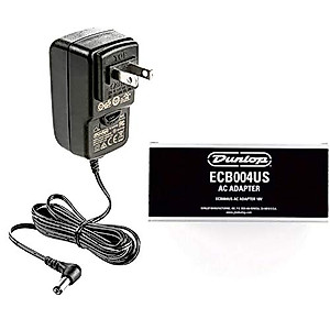 Dunlop SW95 Slash Wah with ECB004 18-volt Power Supply and 2 6-inch Patch Cables