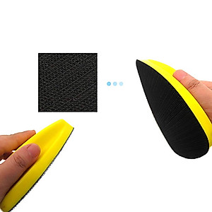 Garneck Polishing Disk Self-Adhesive Disk Car Accessories Polishing Pad Abrasive Back Hook Loop Manual Carabiner