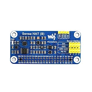 Waveshare Sense HAT (B) for Raspberry Pi Onboard Multi Powerful Sensors Supports External Sensors