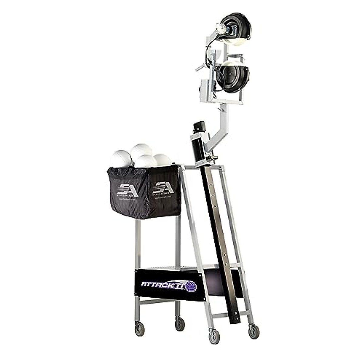 Attack II Volleyball Machine, a Professional Training Tool (Womens Programs) for Serve Receive, Defensive, Blocking and Attacking Drills