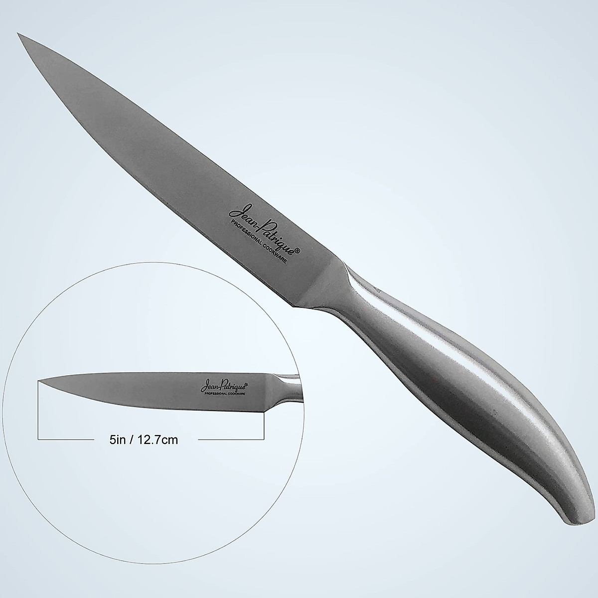 Jean-Patrique Chopaholic Kitchen Utility Knife 5" - Multipurpose Chef Knife - Razor Sharp, Stainless Steel Chefs Knife