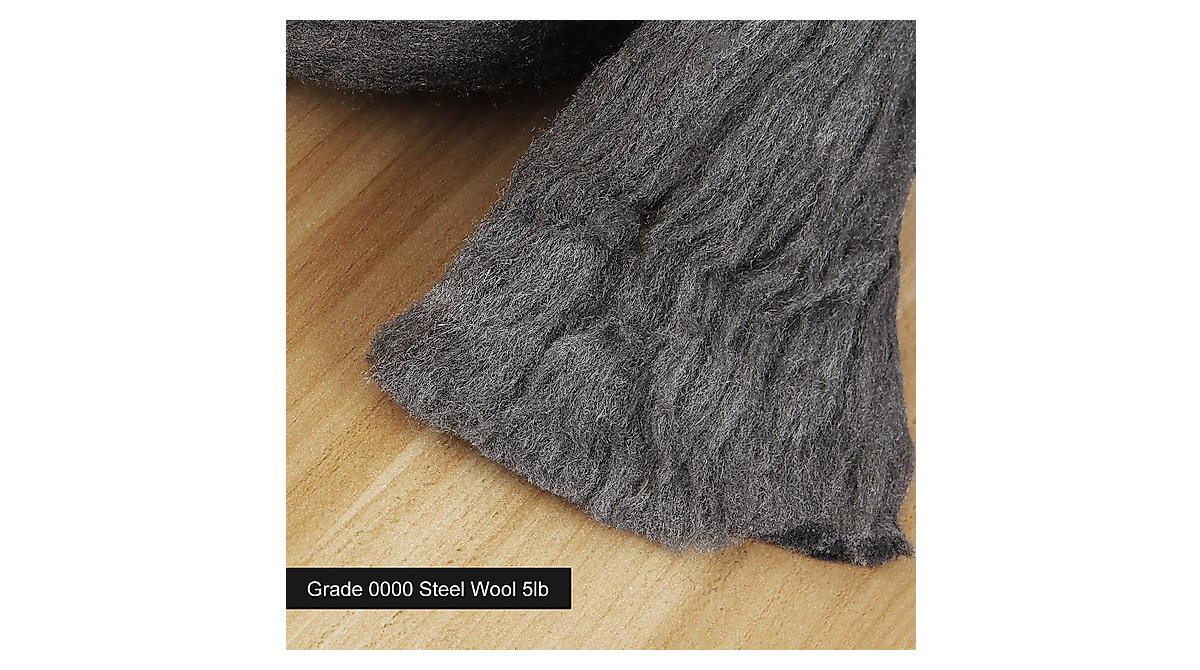AConnet Grade 0000 Steel Wool 5lb for Cleaning & Buffing