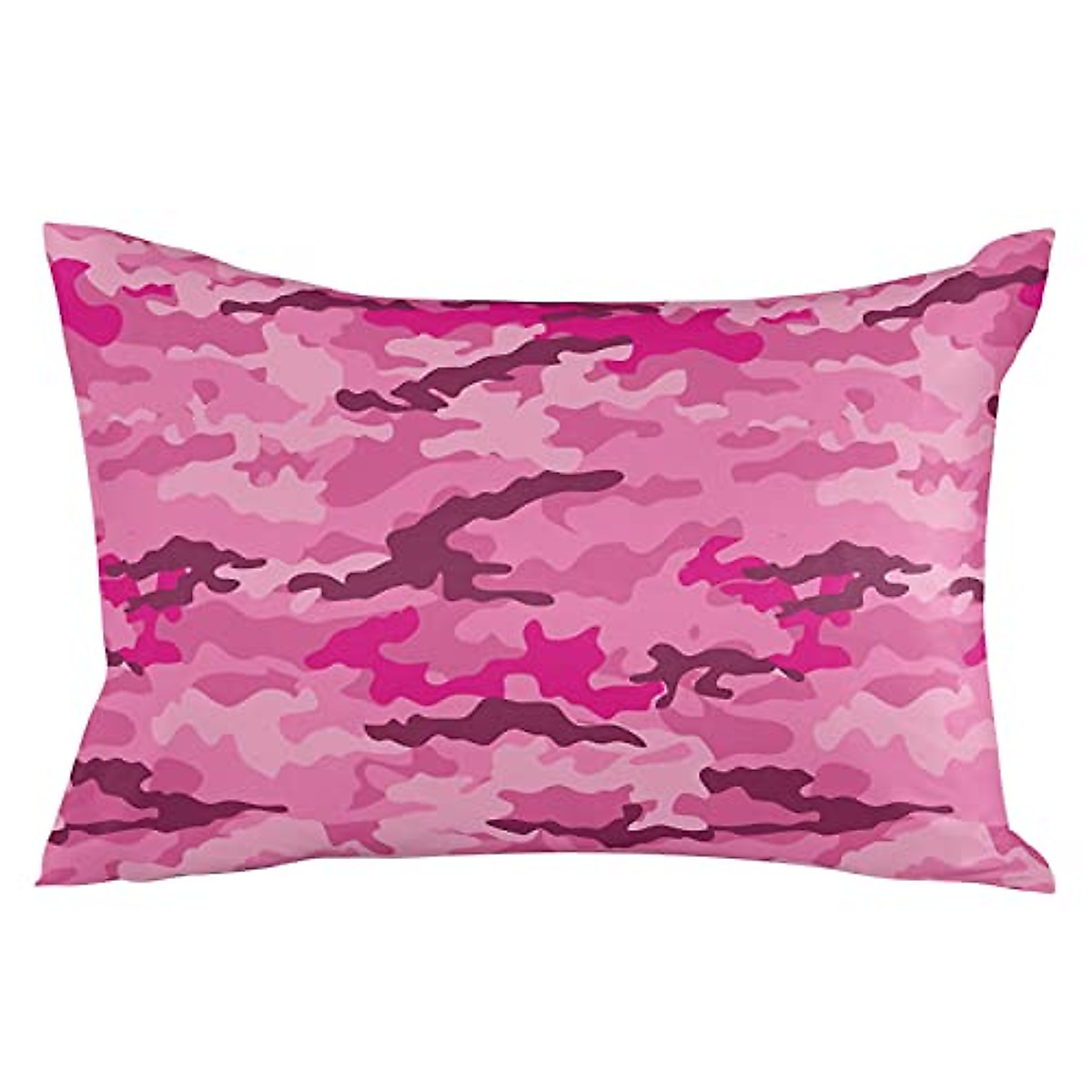 Funnywall88 Waterproof Throw Pillow Covers Set of 2 Camouflage Netting Camo Pink Couch Pillow Cases Outdoor Sofa Cushion Cover Home Decor for Bed Living Room, 20" x 12"