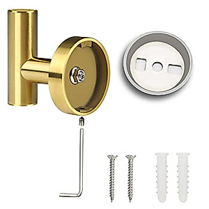 GRANTENOV Bathroom Towel Hooks Hanger Brushed Gold SUS304 Stainless Steel Brushed Brass Heavy Duty Robe Clothes Coat Hooks Holder for Shower Kitchen Garage Laundry Room Hotel Wall Mounted,4-Pack