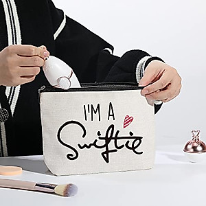 Music Lovers Gifts for Women, Friendship Gifts for Women Friends Sister, TS Fans Makeup Bag, Birthday Christmas Gifts for Her