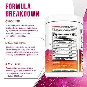 Nourishing Gut Cleanse and Detox Powder - Invigorating Gut Health Powder Detox Drink with Apple Cider Vinegar and Digestive Enzymes for Better Energy Digestion and Bloating Relief for Women and Men