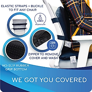 no pressure co™ Premium 100% Gel Cushion Set - Extra Large Wide Gel Seat & Gel Lumbar Support Pillow - Pressure Relief Long Sitting Pain Sciatica - No Sweat Gel for Office Chair Car Seat