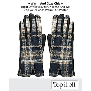 Top It Off Winter Gloves For Women - Featured on Favorite Things - Touch Screen Fingers - Stylish, Warm, Cold Weather Gloves - Gifts For Women