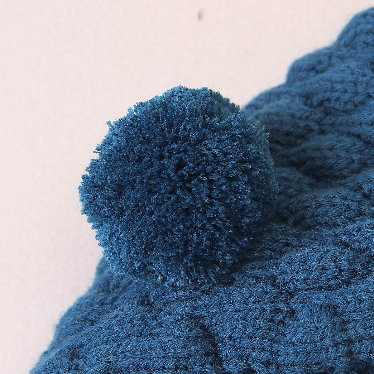 DovFanny Newborn Baby Knitted Sweater Romper Jumpsuit Girls Boys Baby Clothes Unisex Long Sleeve Bodysuit Snowsuit（Blue,3-6M）