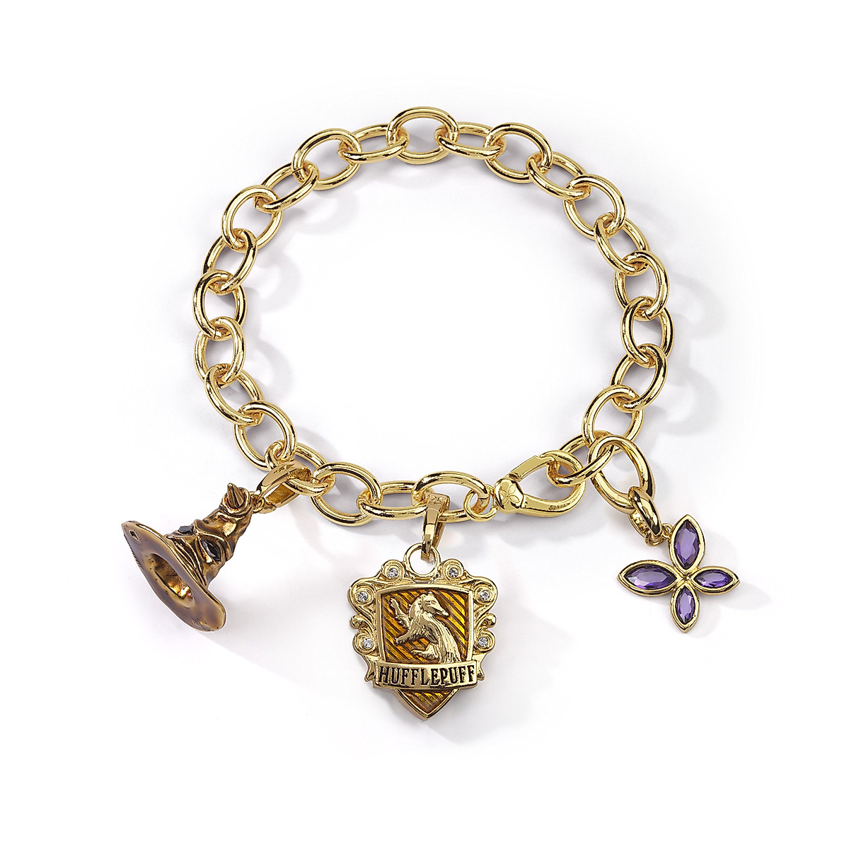 The Noble Collection LUMOS HARRY POTTER Hufflepuff Charm Bracelet