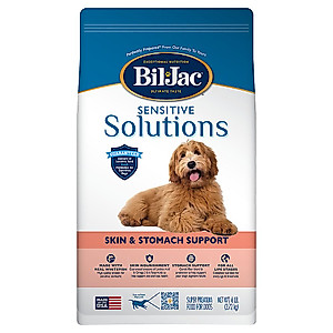 Bil-Jac Sensitive Stomach Dog Food Dry 6 lb Bag - Sensitive Solutions Formula with Whitefish - Small or Large Breed - Super Premium Since 1947