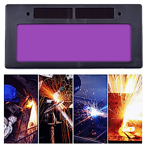 2-Pack Solar Auto-Darkening welding mask Filter Lens, automatic darkening horizontal filter, welding front cover mask goggles lens, 3/11， 4-1/4"X 2"