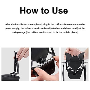 Fybida Phone Shaker Automatic Phone Swing Device Stop Motion Stand Shaker Mobile Phone Swing Pedometer for WeChat Run Step Count Program