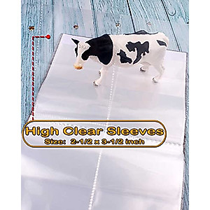 Mini Photo Album 208 Vertical Photos - Linen Cover, Photo Album Compatible with K-pop Photocards, Fujifilm Instax Mini Film 7s 8 9 11, Polaroid PIC 300, HP Sprocket, Blue