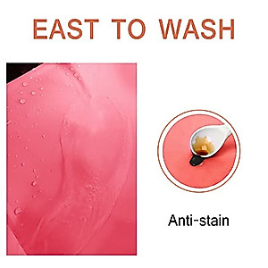 Silicone Placemats for Baby & Kids, Stain Resistant Non-Slip Toddler Food Mats Eating Table Mat with 2 Packs,Blue/Orange