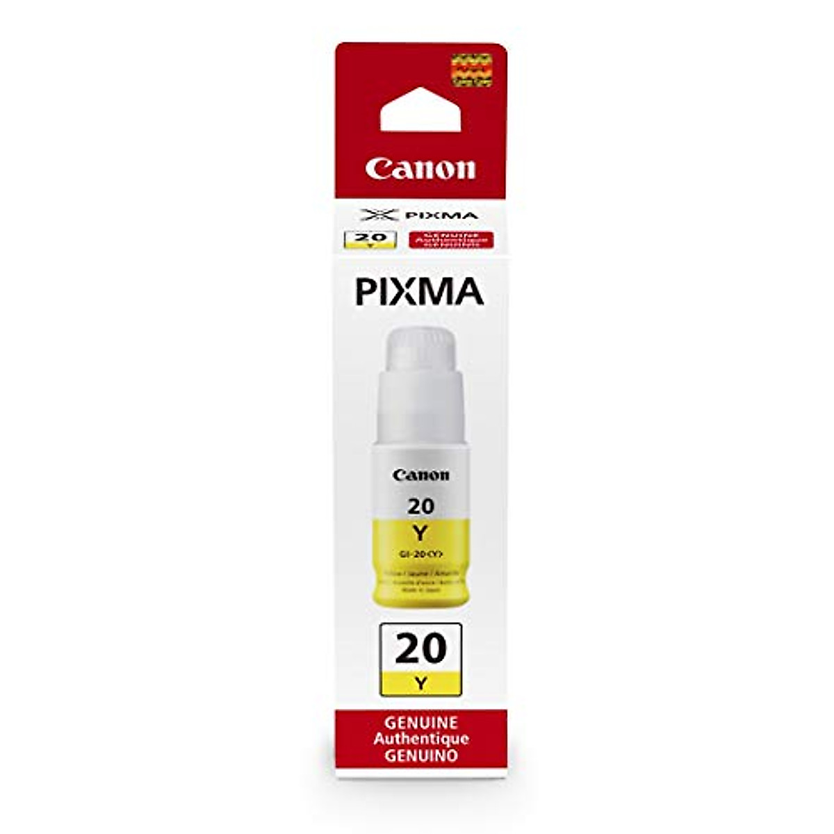 Canon GI-20 Yellow Ink Bottle, Compatible to PIXMA G6020 and G5020 MegaTank Printers
