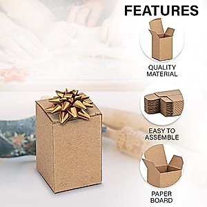 MT Products Tuck Top Kraft Paperboard Gift Box Perfect Packaging for Any Occasions Easily Assembles 2 x 2 x 3 inches (30 Pieces)