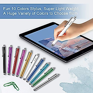 Stylus Pens for Touch Screens, StylusHome 10 Pack Mesh Fiber Tip Stylus Pens for ipad iPhone Tablets Samsung All Precision Capacitive Universal Touch Screen Devices