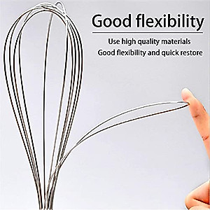 Whisks,Kitchen Whisk Steel,12 Inch Steel Sturdy Wire Whisks for Cooking,Use for Blending,Whisking,Beating or Stirring